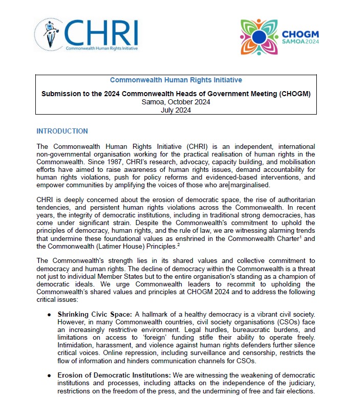 CHRI - Commonwealth Human Rights Initiative